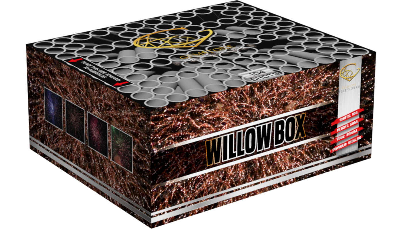 Willow Box by Gemstone Fireworks - Top Shotter Fireworks
